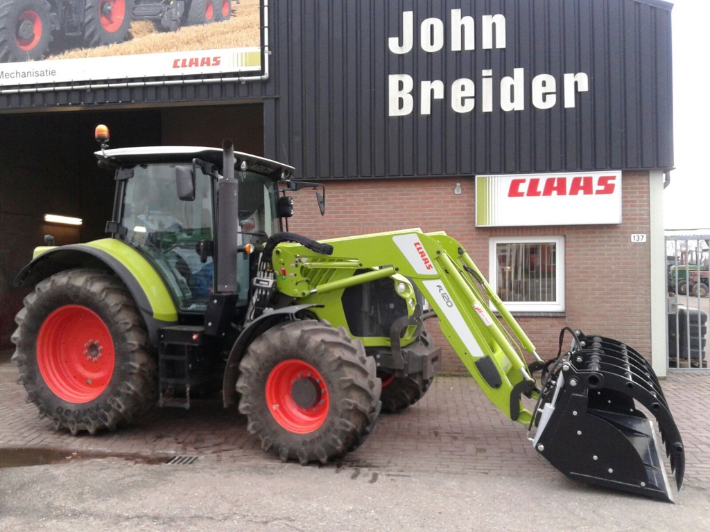 CLAAS FL120 voorlader met Pelikaanbak | John Breider Mechanisatie